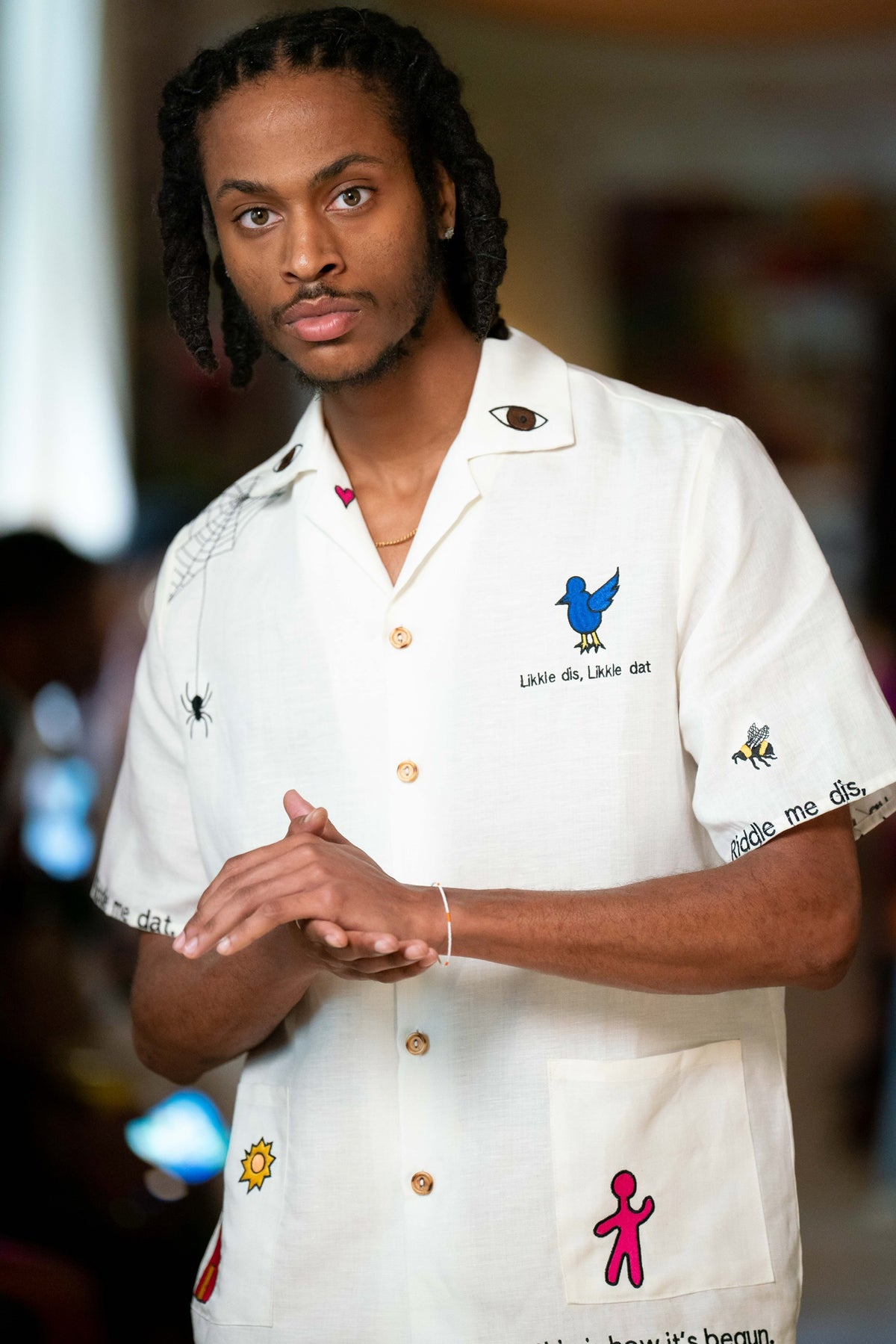 Maroon Day Camp Embroidered Shirt – House of Aama