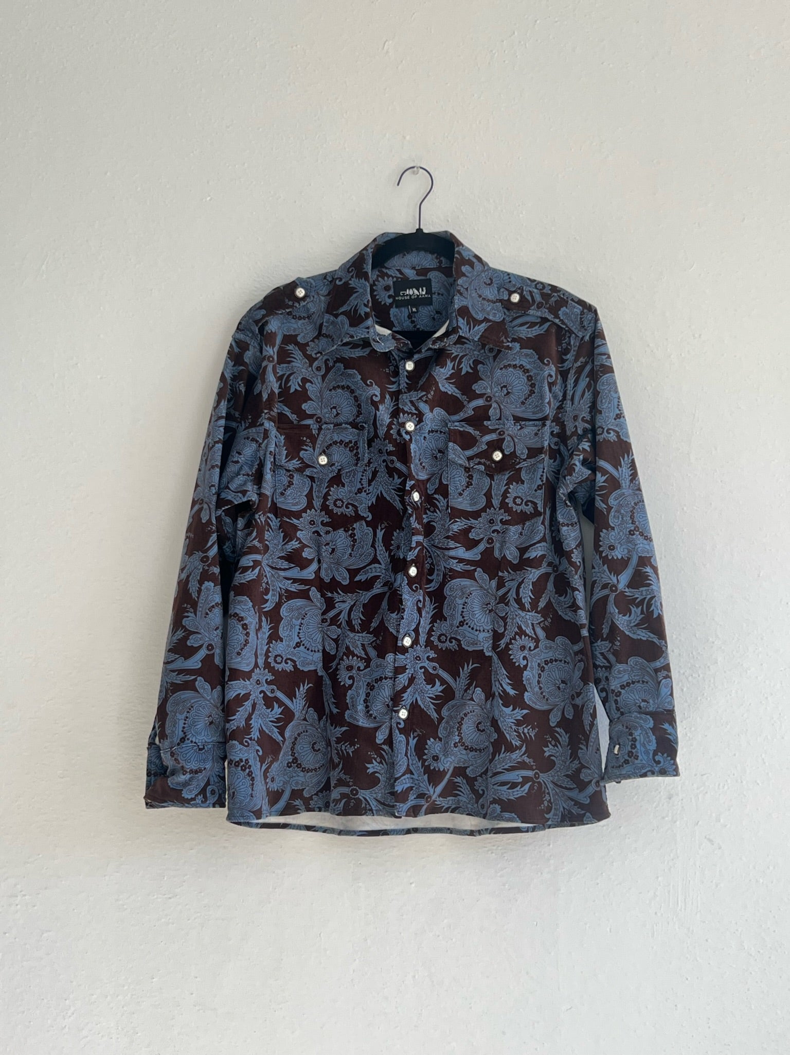 Paisley Corduroy Button Up – House of Aama